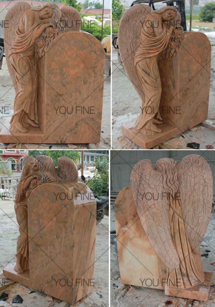 Engraved Winged Angel Stone Granite Tombstone for Customer-bronze ...