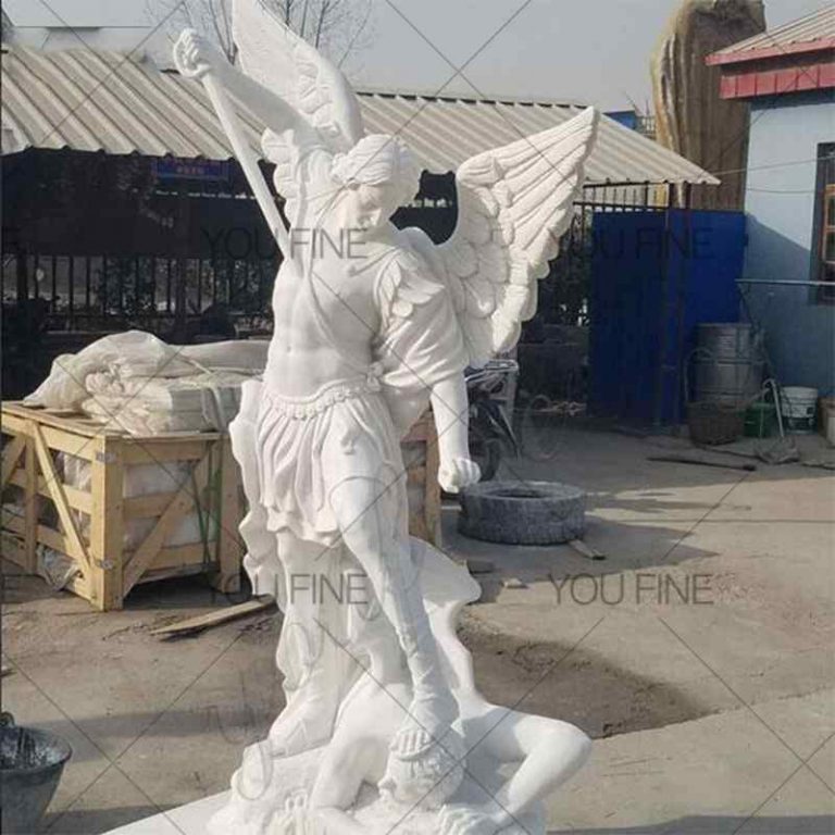 Famous Archangel St Michael Angel Marbel Statue for Package-bronze ...